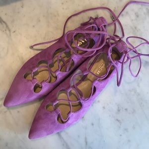 Coach | Shoes | Coach Justine Purple Flats 75 Ballerina Flats | Poshmark